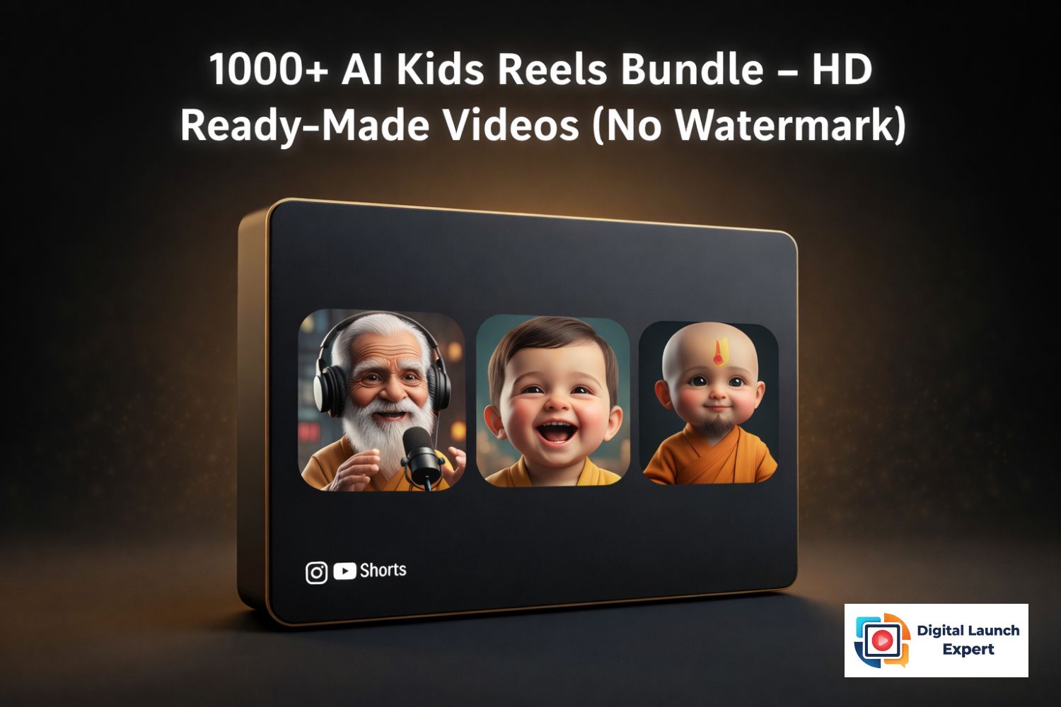 1000+ AI Kids Reels Bundle – Viral HD Reels Without Watermark